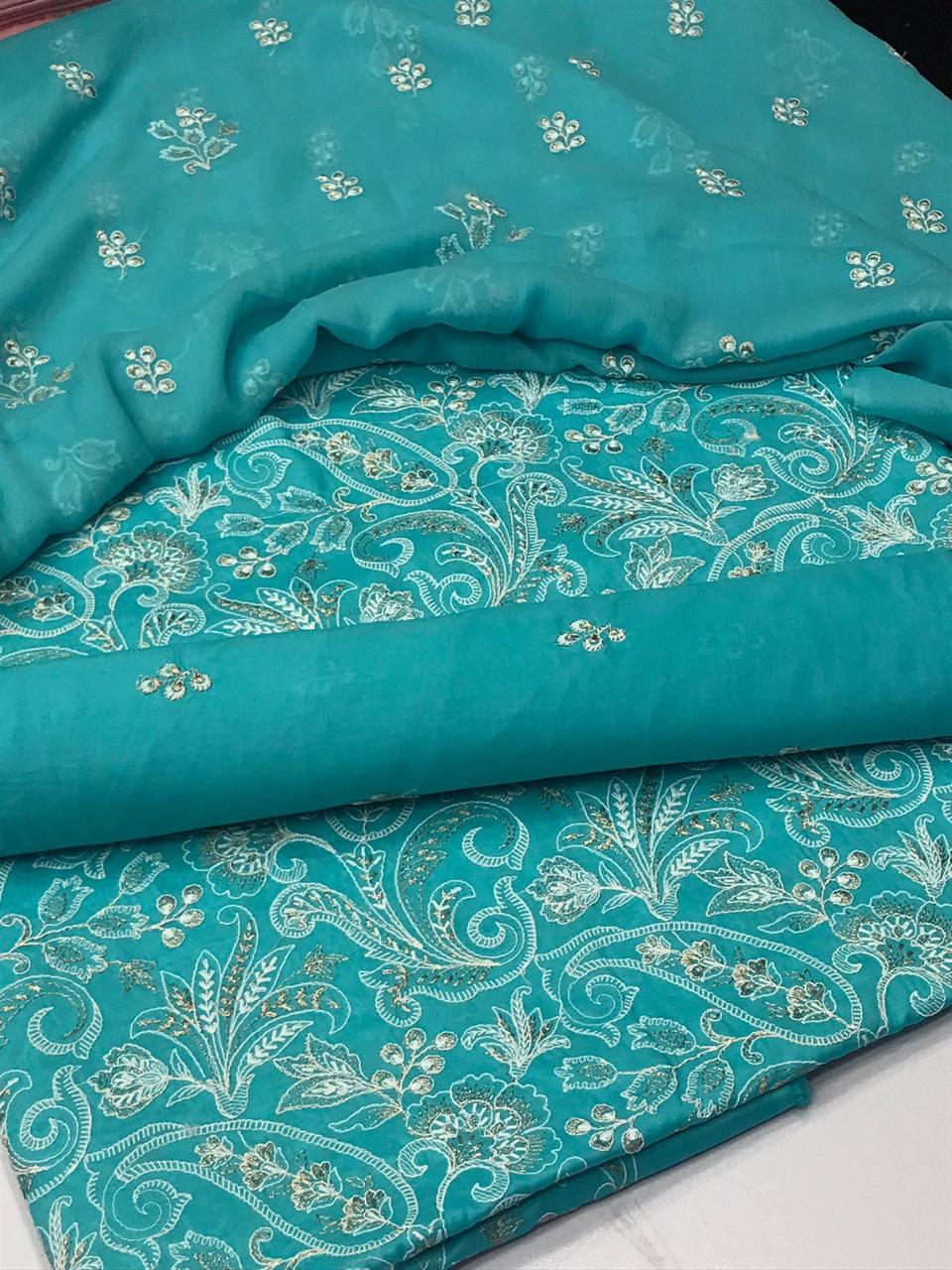 Bareeza lawn 3 piece – ejaazcollection